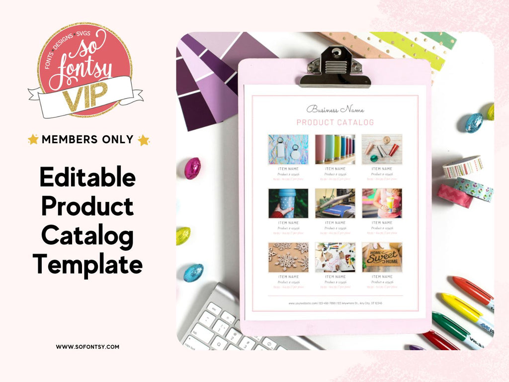 Product Catalog Template - So Fontsy