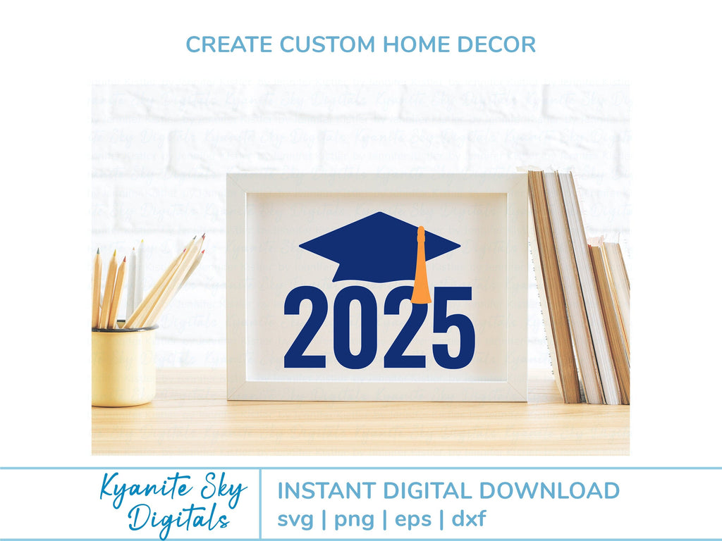 2025 Graduation SVG Bundle cap and tassel clipart - So Fontsy