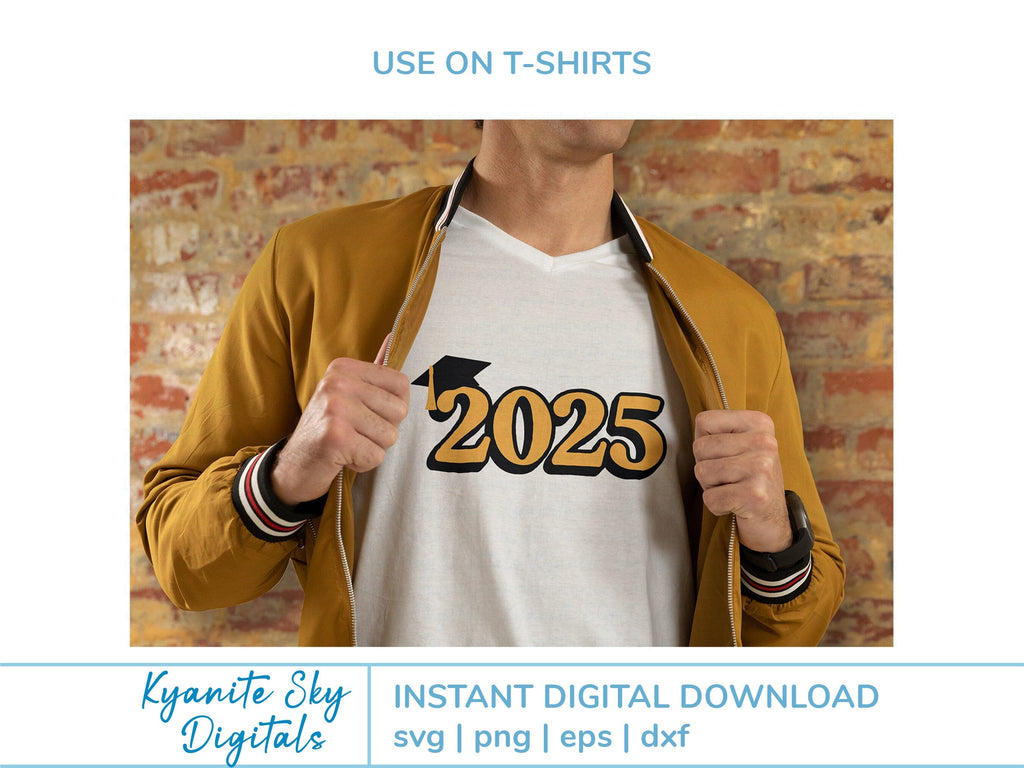 2025 Graduation SVG bundle senior class cap and tassel graphics - So Fontsy