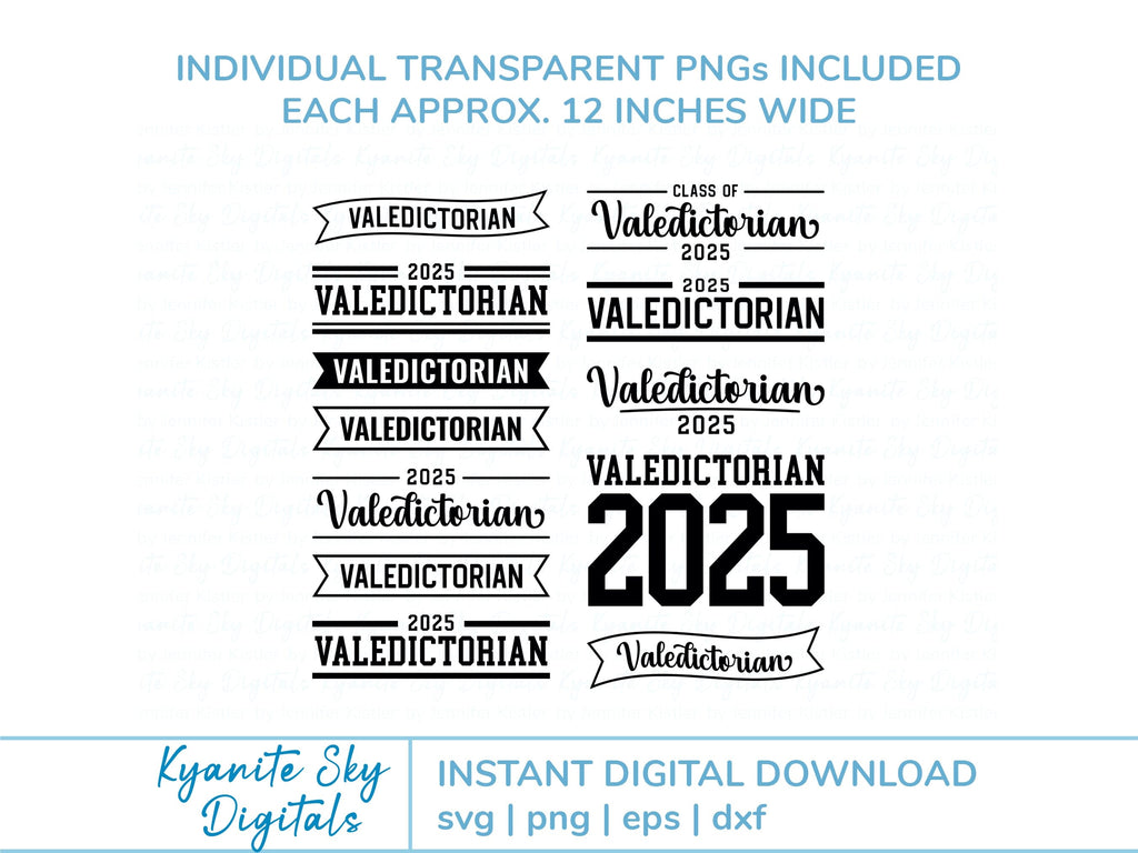 2025 Valedictorian Salutatorian SVG Bundle vol.2 graduation cut files ...