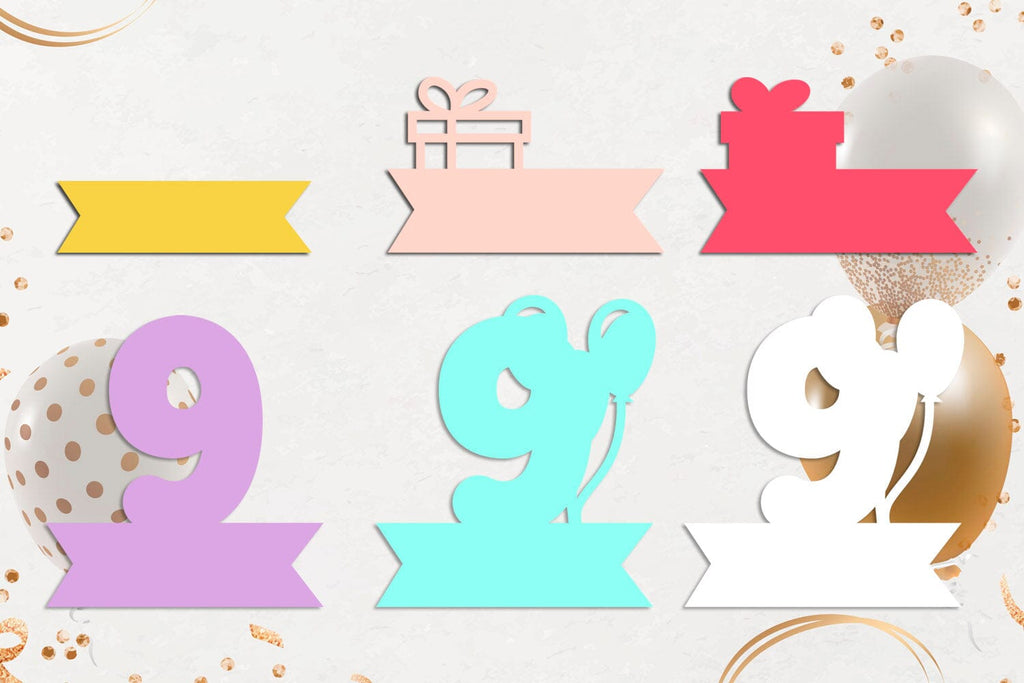 3d Birthday numbers svg, Birthday cake topper Laser cut - So Fontsy