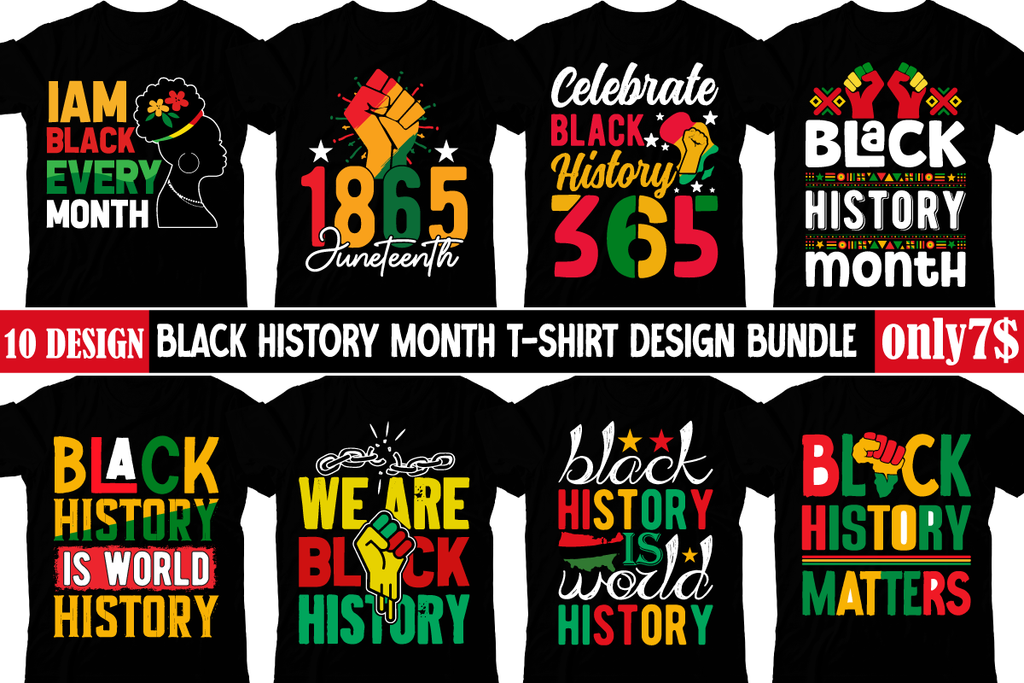 Black History MOnth Sublimation Bundle, Black History Month SVG Bundle ...