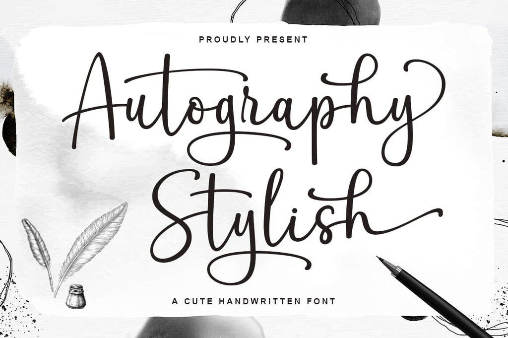 Autography Stylish - So Fontsy