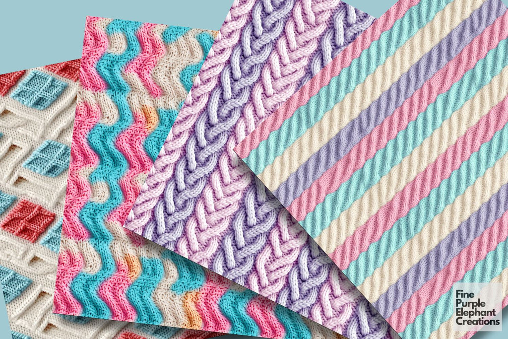 Baby Blanket Knit Fabric Texture Sublimation - So Fontsy