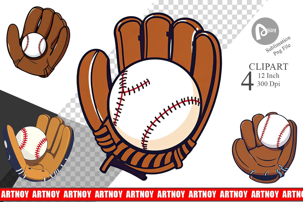 Baseball Glove Clipart - So Fontsy