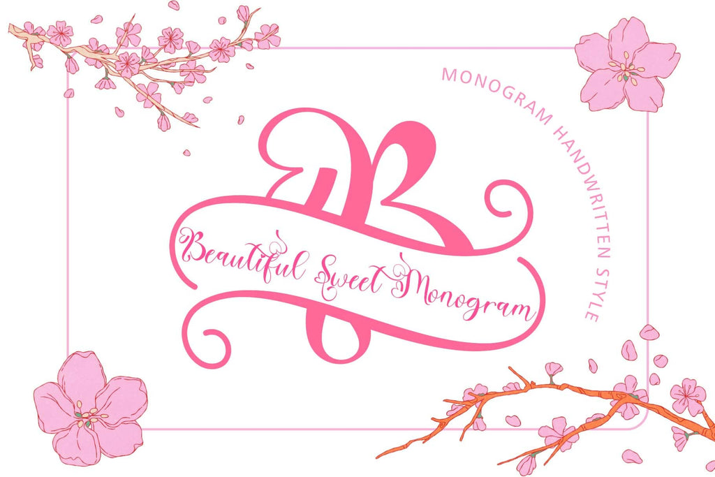 Beautiful Sweet Monogram - So Fontsy
