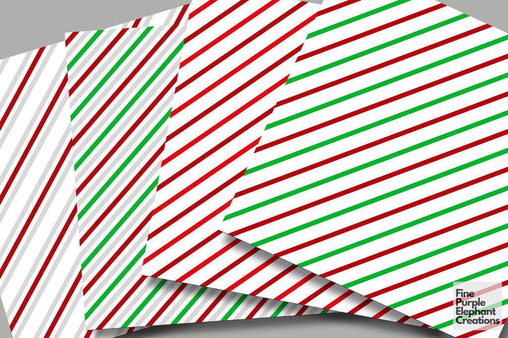 Candy Cane Stripes Diagonal Stripes - So Fontsy