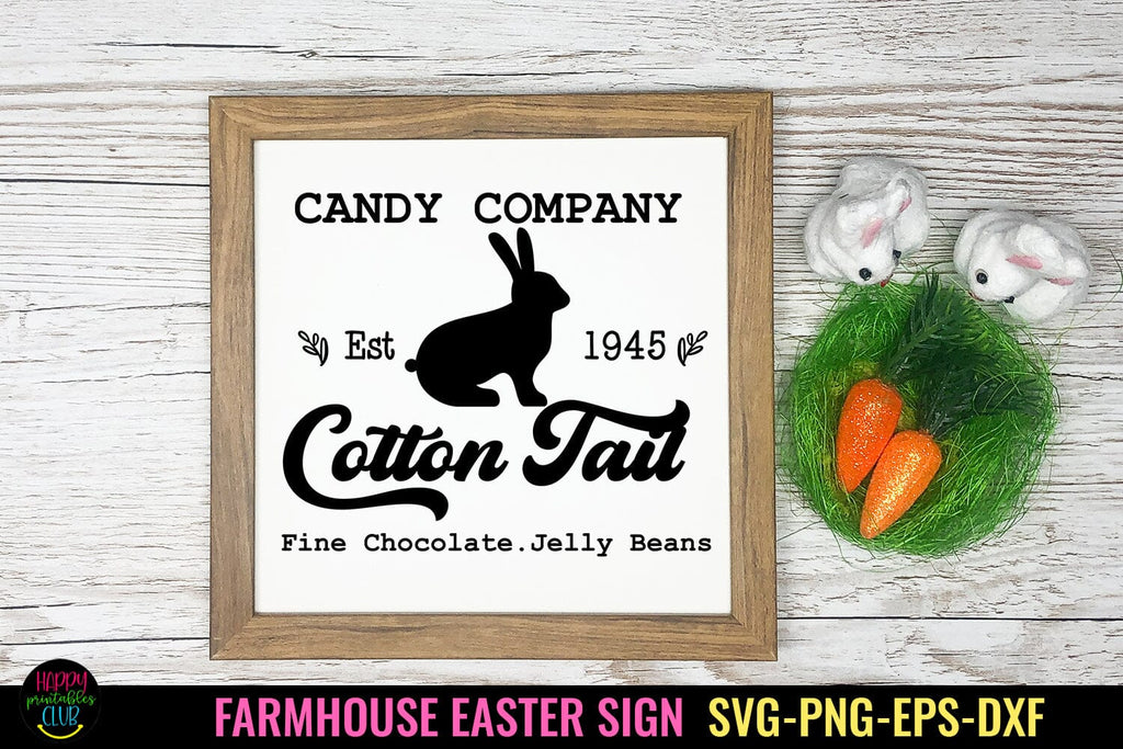 Candy Company Easter SVG I Farmhouse Easter Sign SVG - So Fontsy