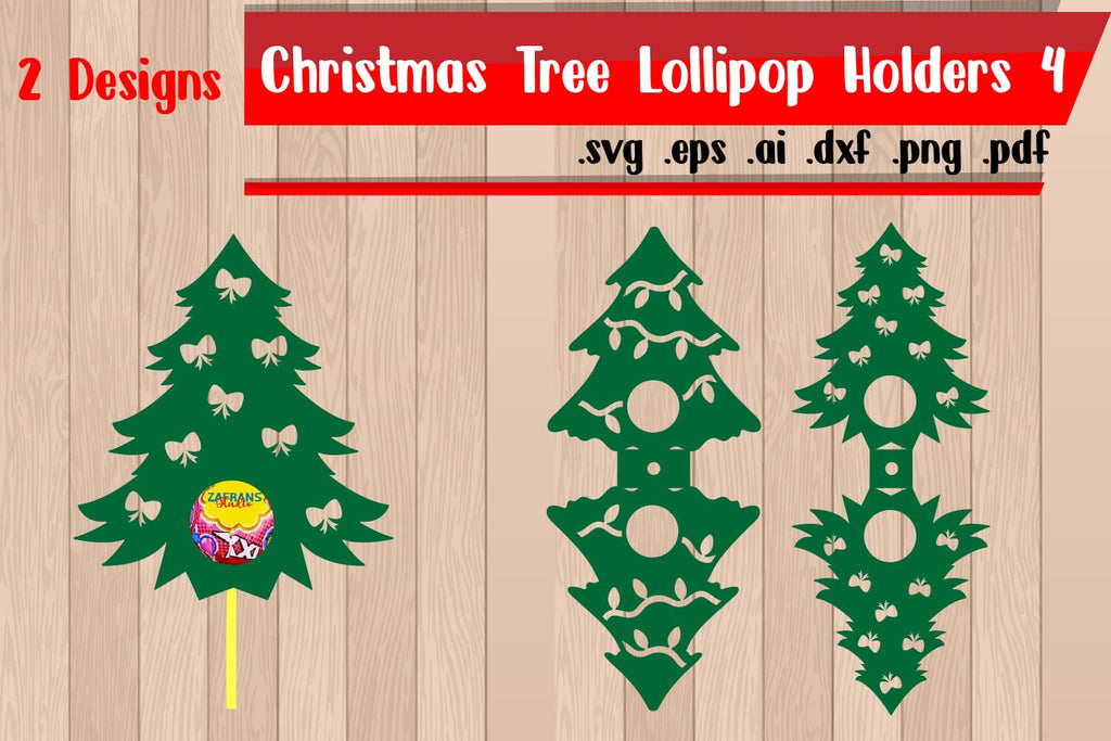 Christmas tree Lollipop Holders 4|Christmas Lollipop Holders - So Fontsy