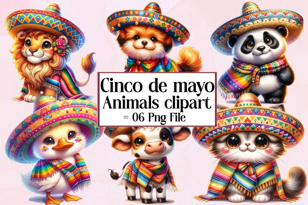 Cinco de mayo Animals clipart Bundle ,Illustrator ,Quotes and Sayings ...