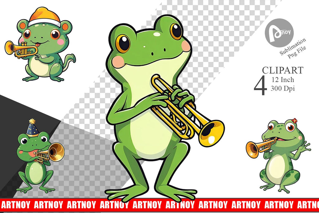 Clipart Frog New Year - So Fontsy