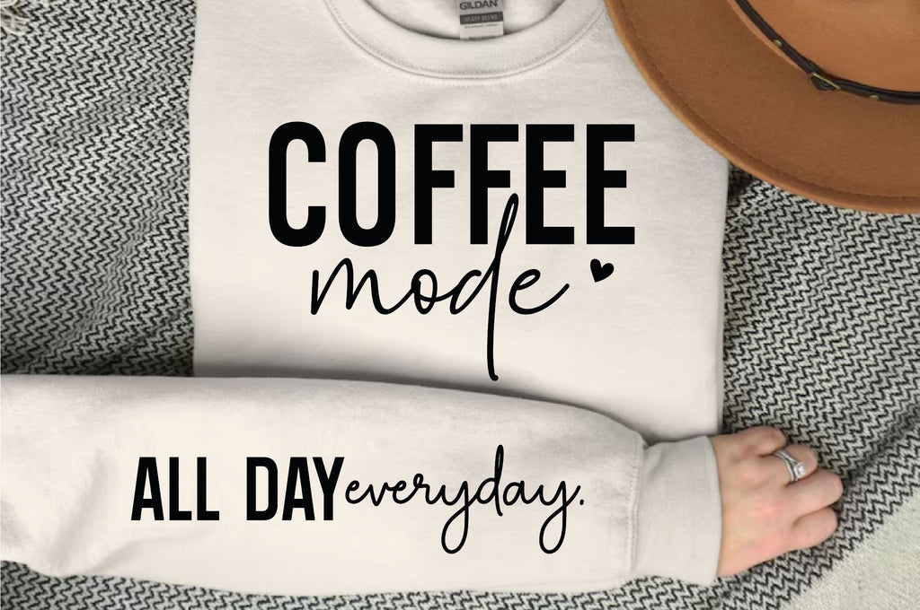 Coffee mode, Christian Sleeve Svg Design - So Fontsy
