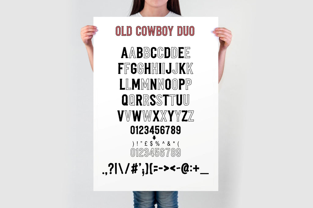Cowboy Font SVG Bundle | Old Cowboy Alphabet | Western Font OTF | 6 Fo ...