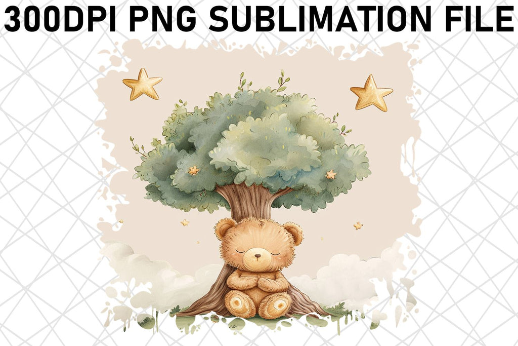 Cozy Teddy Bear Sublimation Patterns Collection for Crafting Fun - So ...