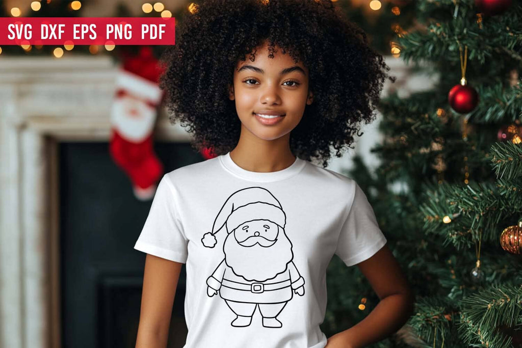 Cute Santa SVG | Christmas Santa Claus SVG file - So Fontsy