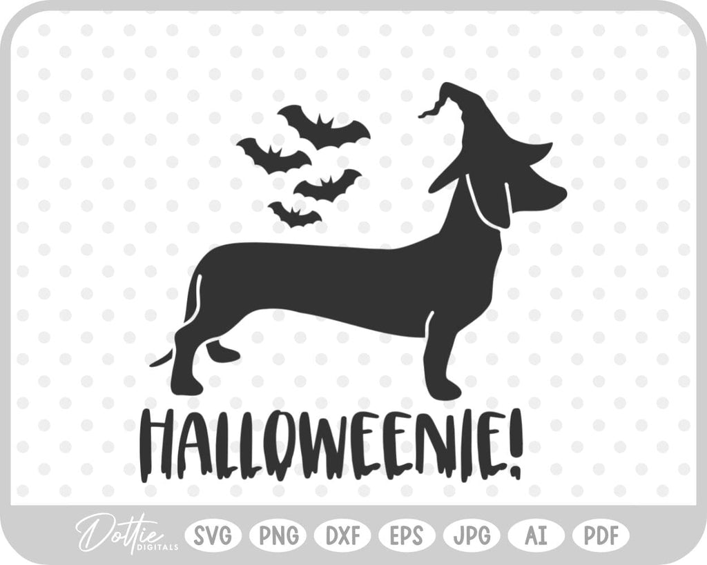 Christmas Dachshund Weiner Dog - So Fontsy