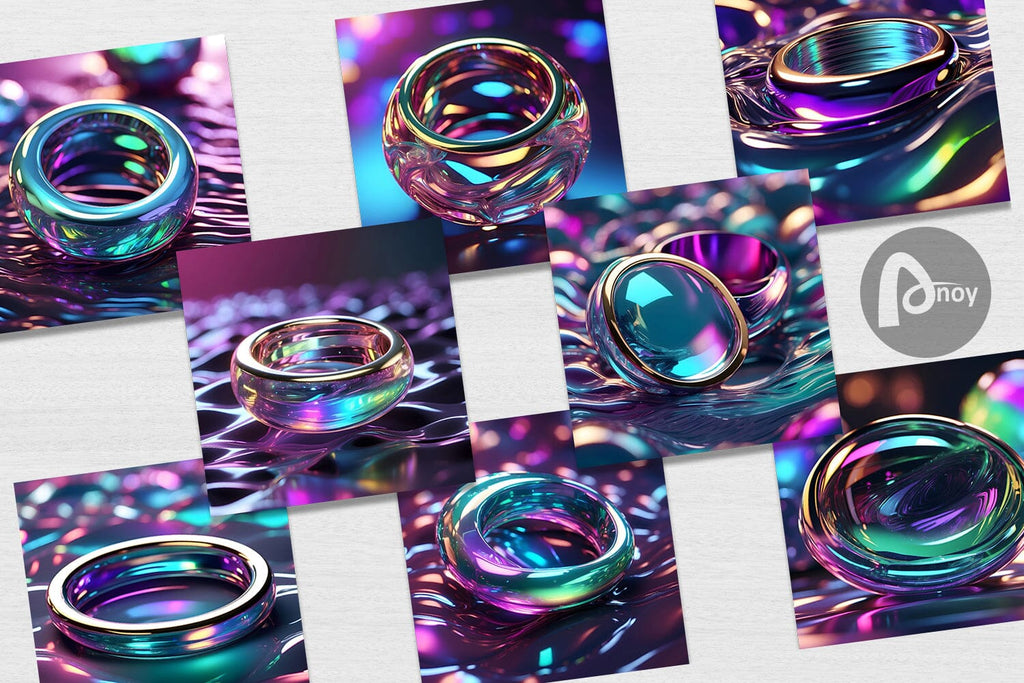 Digital Paper 3D Holographic Shape - So Fontsy