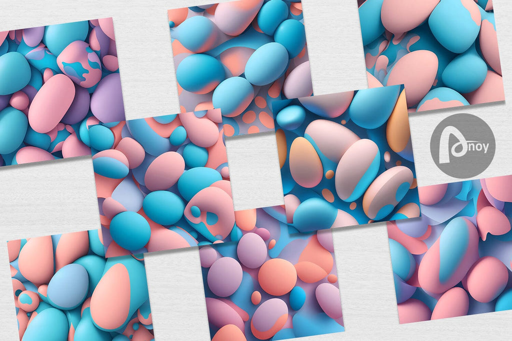 Digital Paper 3D Shape Abstract - So Fontsy