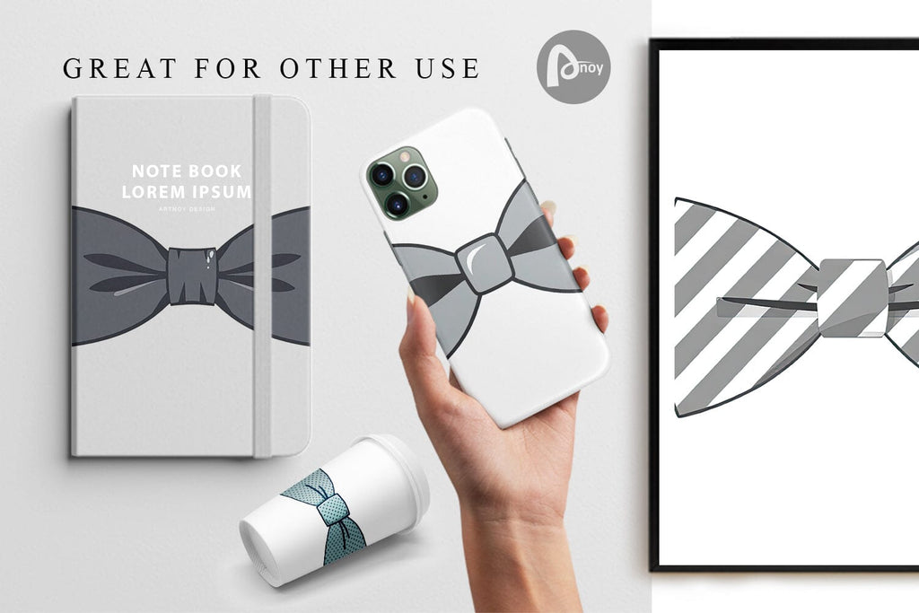 Digital Paper Bowtie - So Fontsy