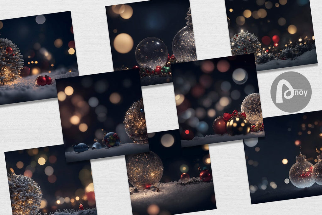 Digital Paper Christmas Bokeh - So Fontsy