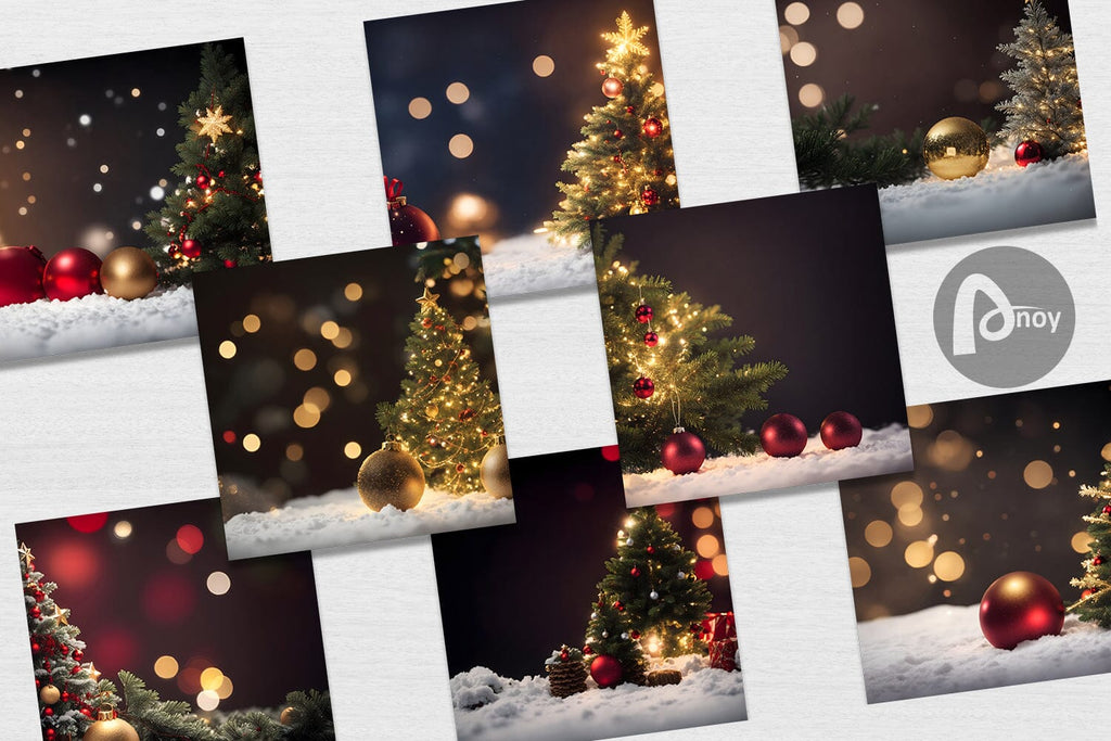 Digital Paper Christmas Bokeh - So Fontsy