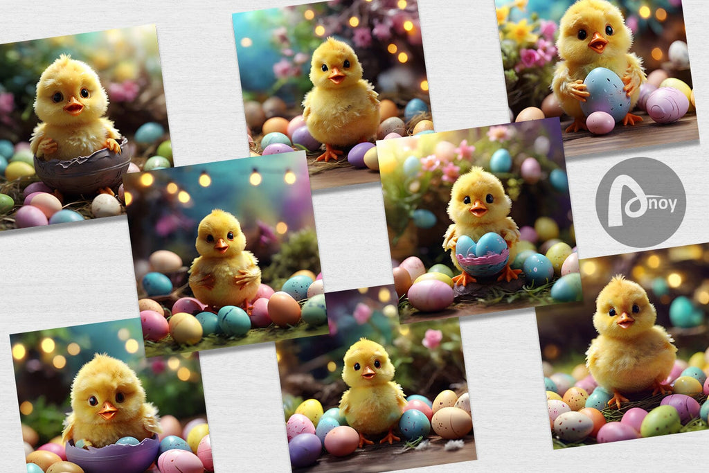 Digital Paper Easter Chick - So Fontsy