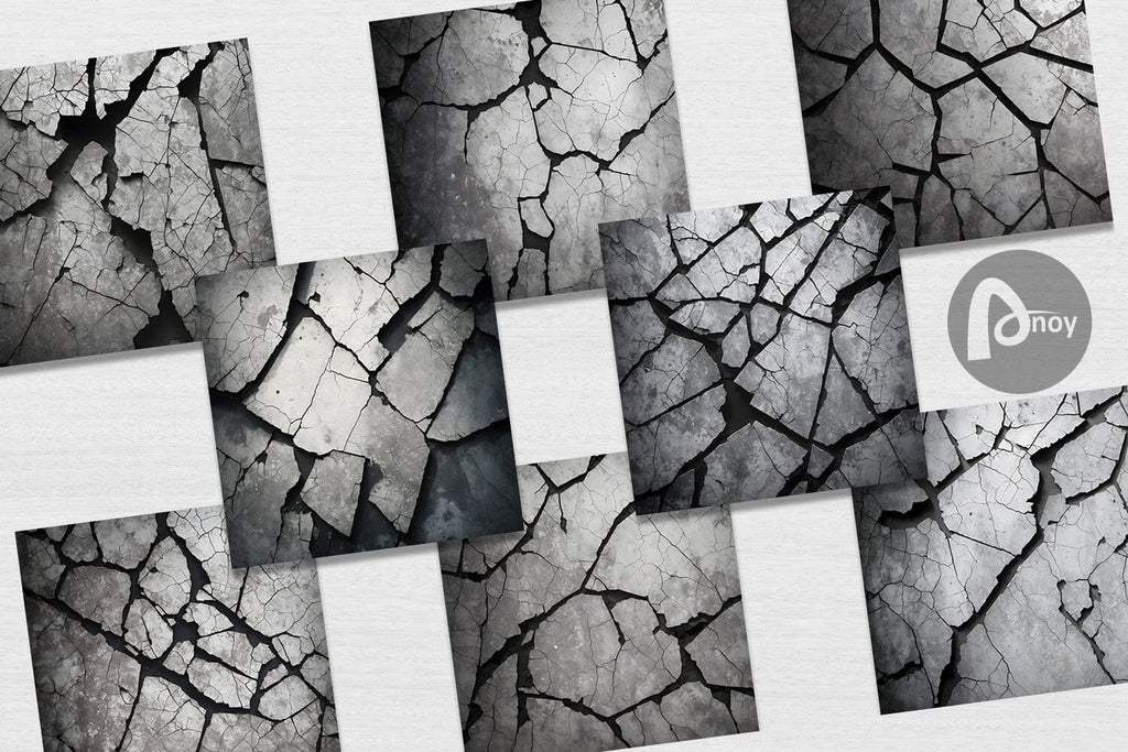 Digital Paper Grunge Cracked Texture - So Fontsy