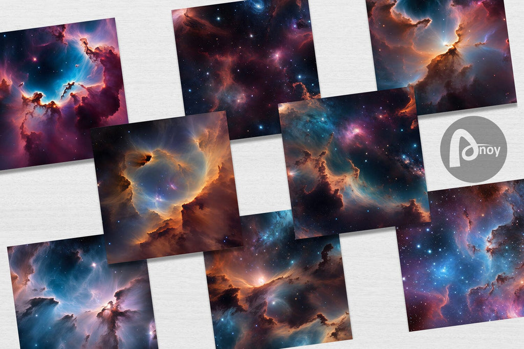 Digital Paper Outerspace nebula - So Fontsy