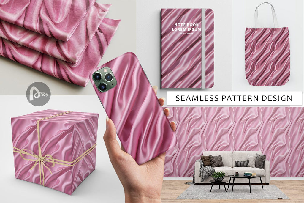 Digital Paper Pink Silk Pattern - So Fontsy