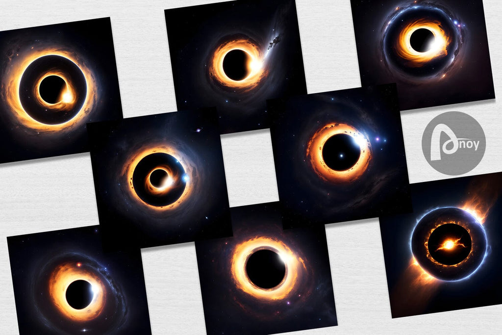 Digital Paper Space Black Hole - So Fontsy