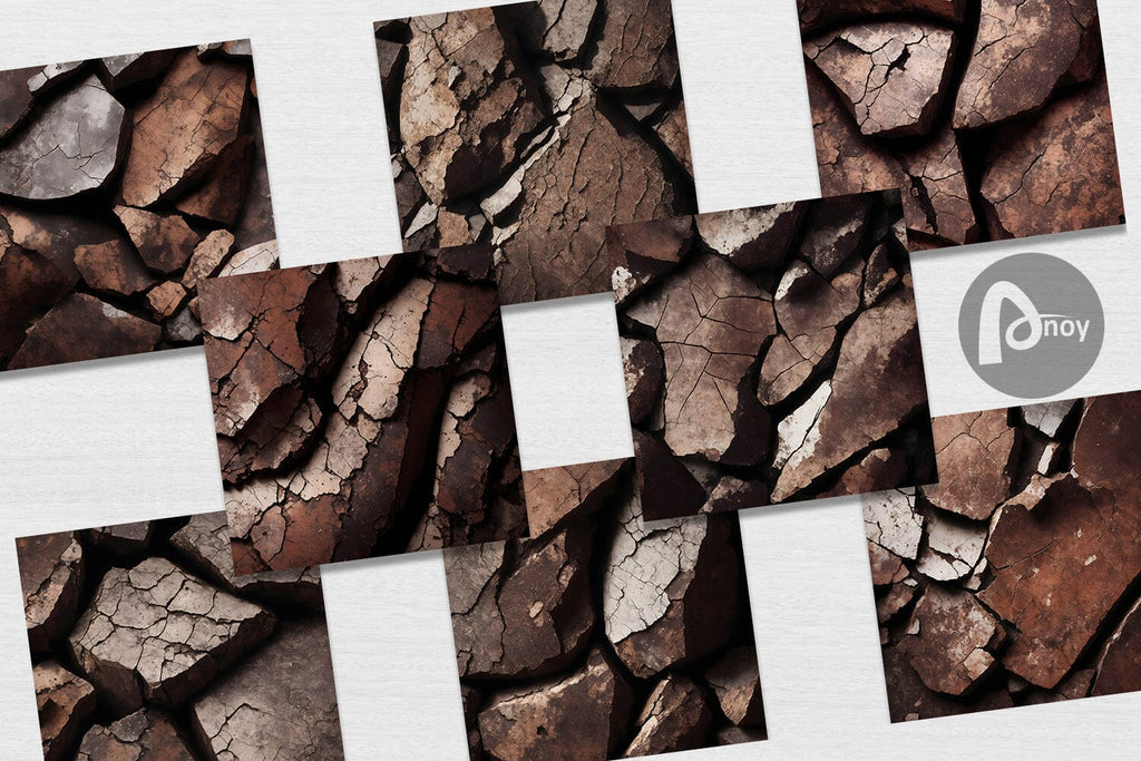 Digital Paper Stone Cracked Texture - So Fontsy