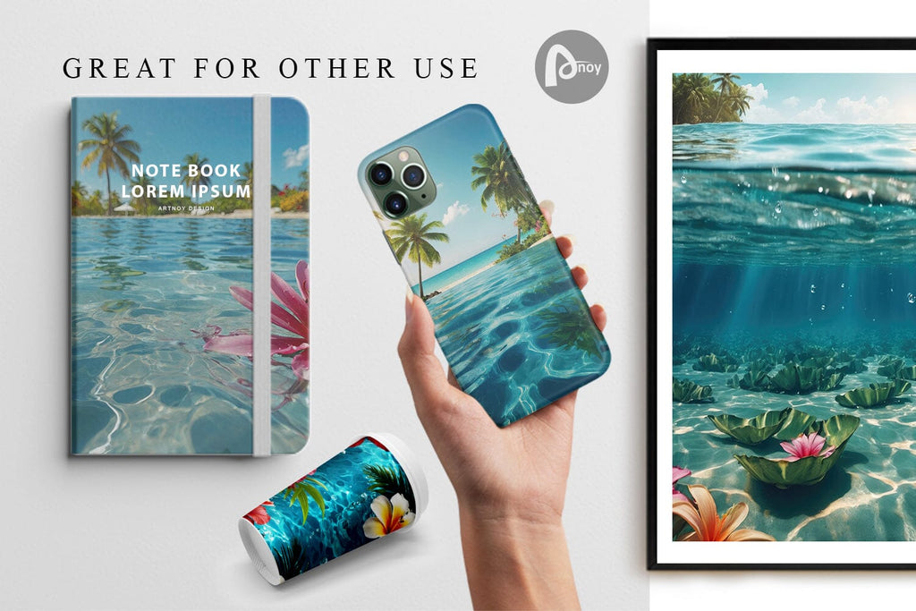 Digital Paper Tropical Beach - So Fontsy