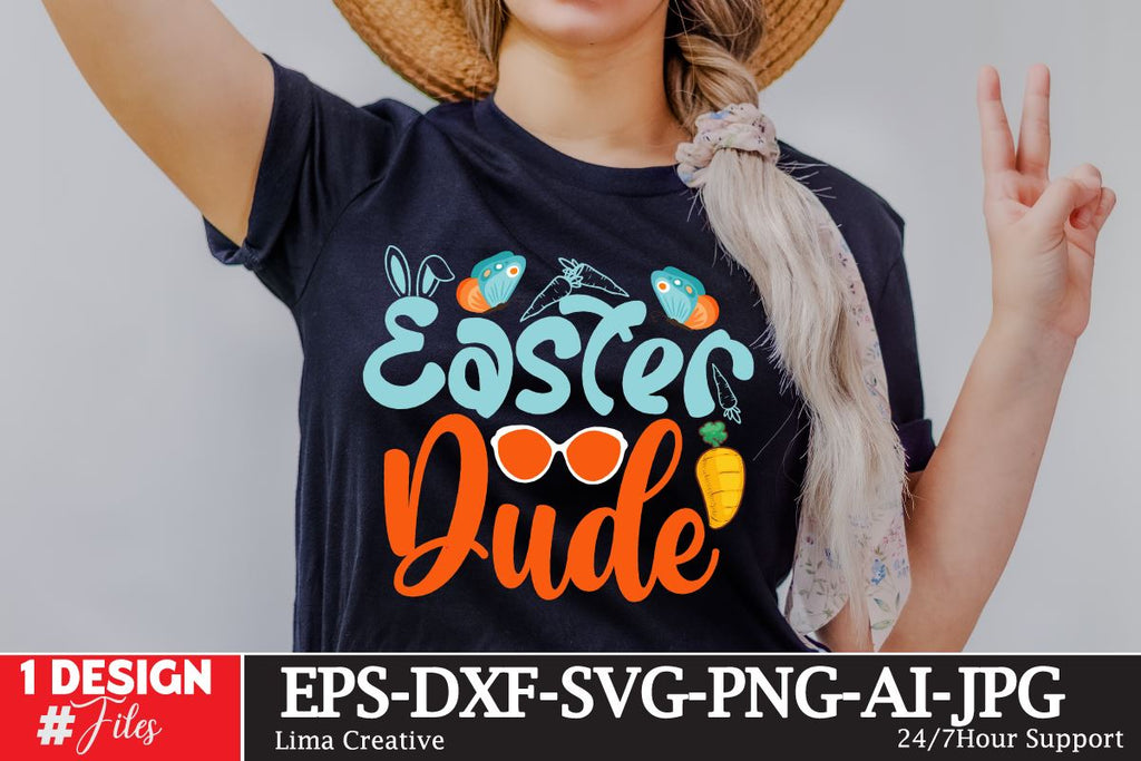Easter Dude SVG Cut File - So Fontsy