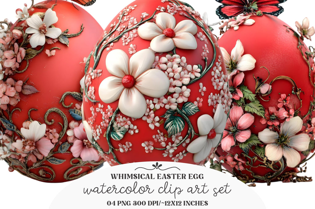 Easter Egg Pattern Clipart - So Fontsy