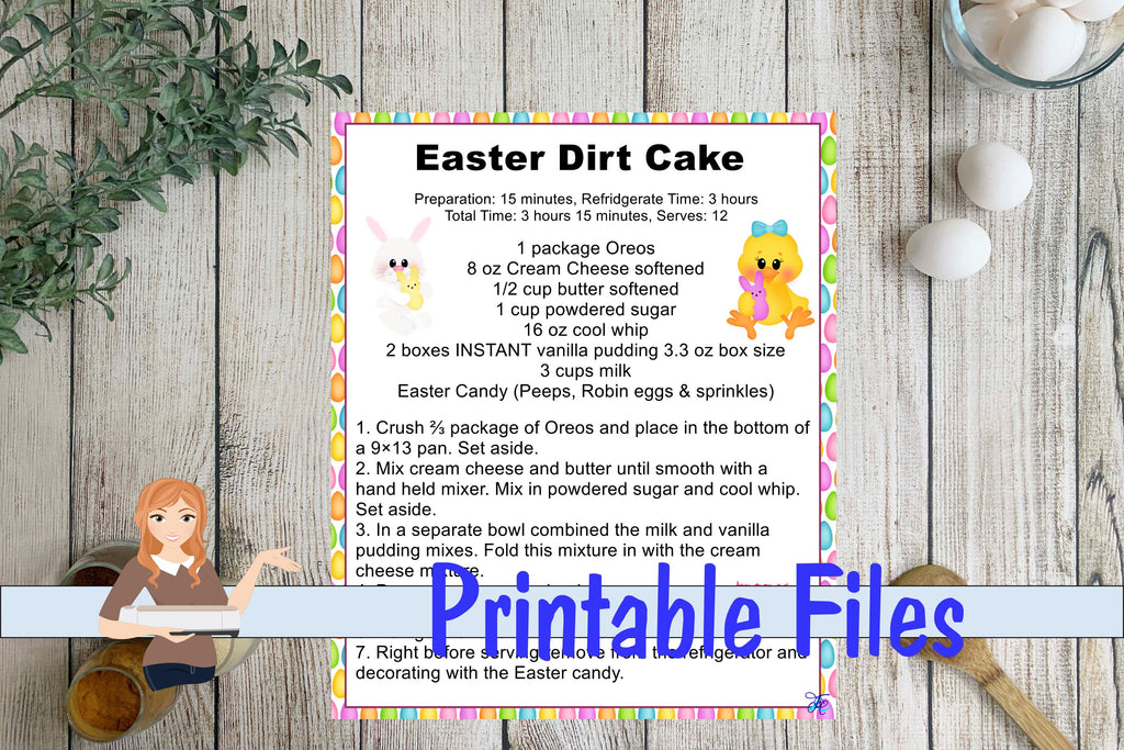Easter Recipe Cards - So Fontsy