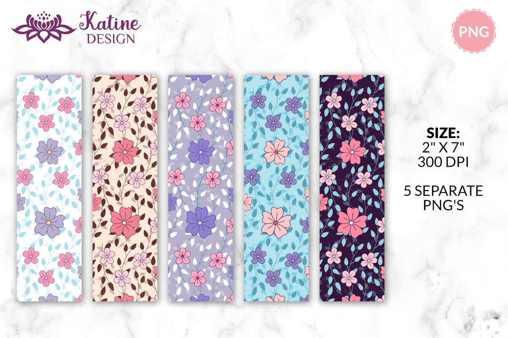 Floral Bookmarks, Flower Bookmarks, Watercolor Bookmarks, Printable ...