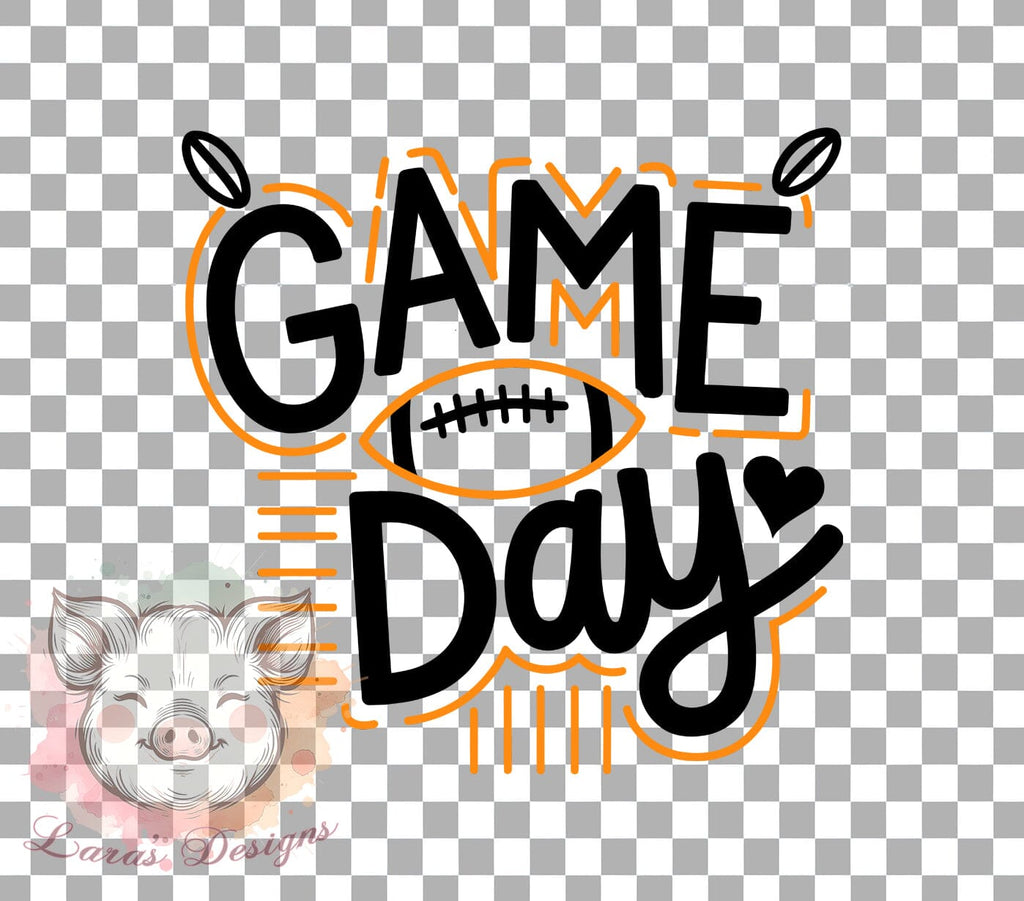 Football Game Day Clipart, Sports Fan PNG, Game Day Sublimation ...
