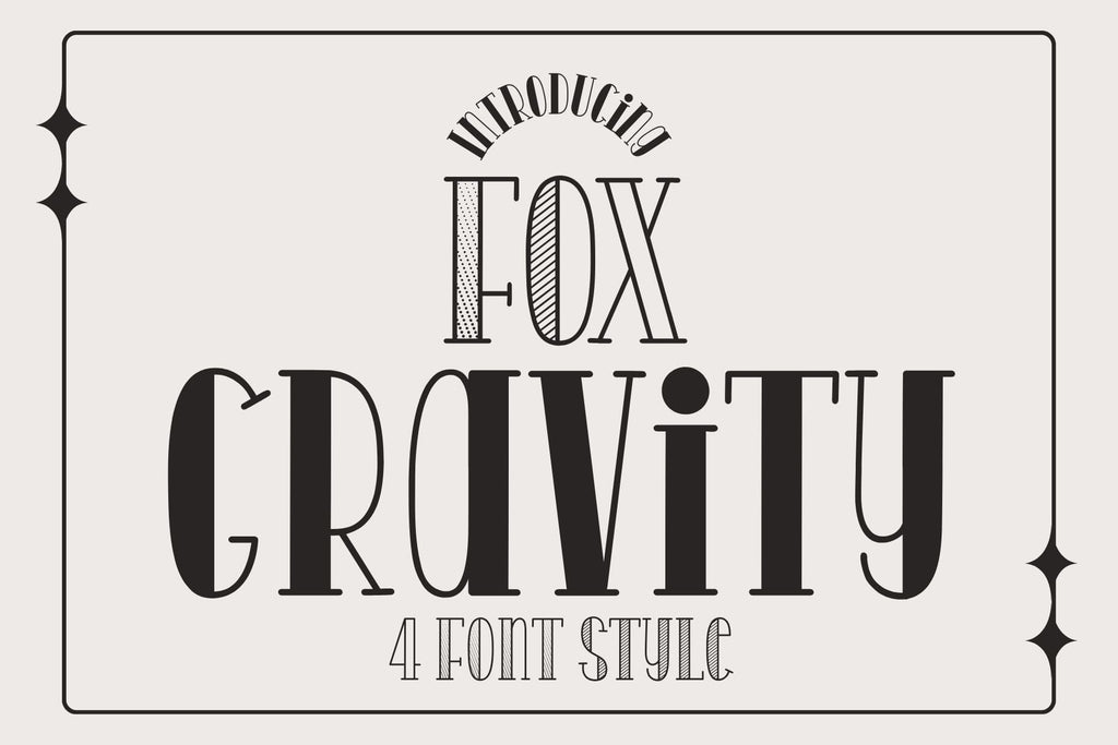 Fox Gravity 4 Font Style - So Fontsy