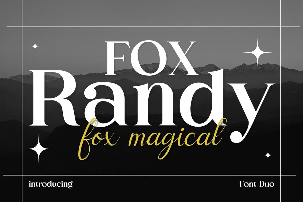 Fox Randy and Fox Magical Font Duo - So Fontsy