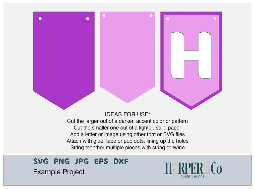 Fringe Banner SVG PNG Cut EPS File - So Fontsy