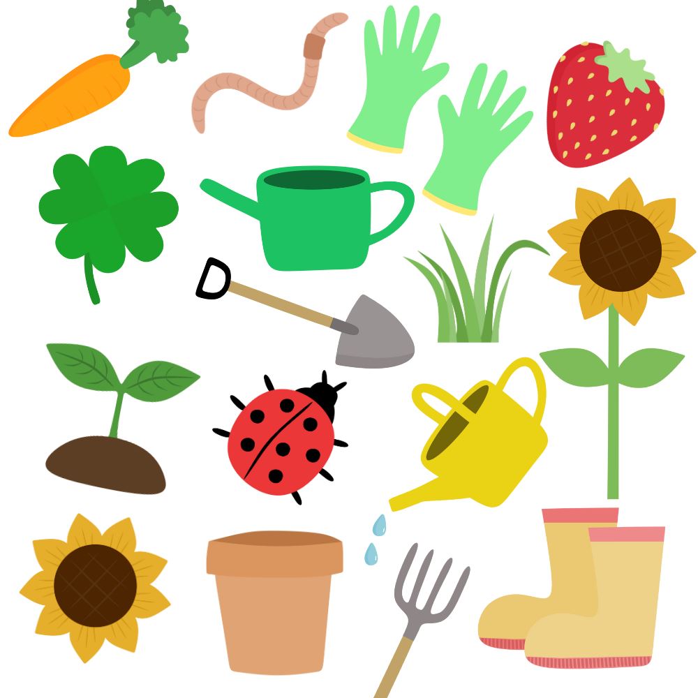 Gardening SVG/PNG Clipart Bundle - So Fontsy