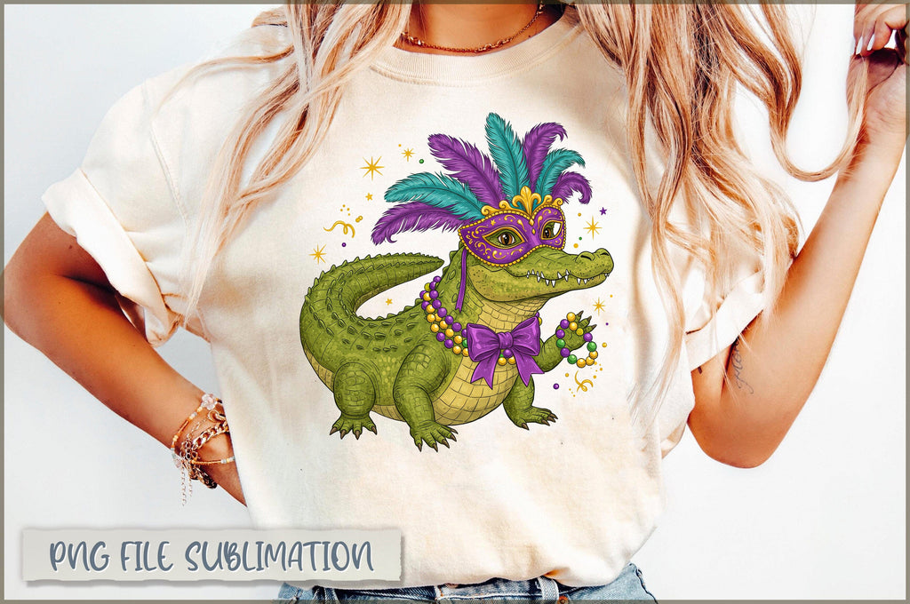Gator Mardi Gras Alligator PNG - So Fontsy