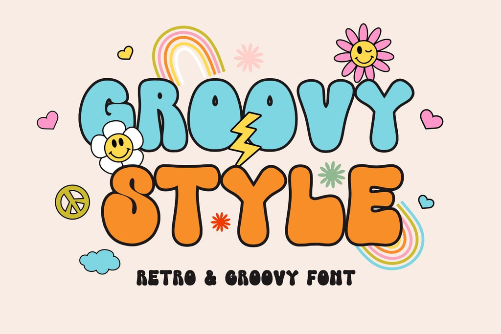 GROOVY STYLE - Retro Font - So Fontsy