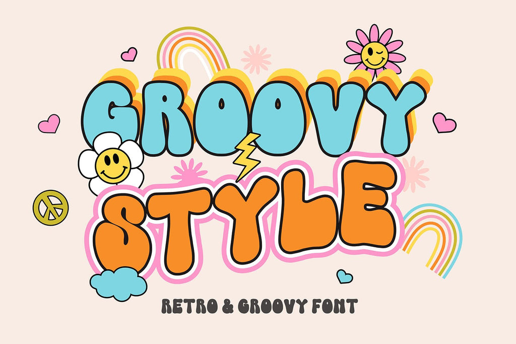 GROOVY STYLE - Retro Font - So Fontsy