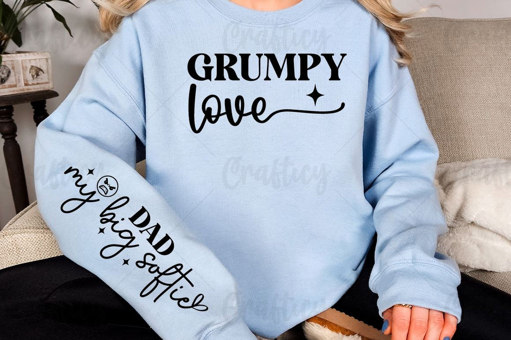 Grumpy love Sleeve SVG Design - So Fontsy