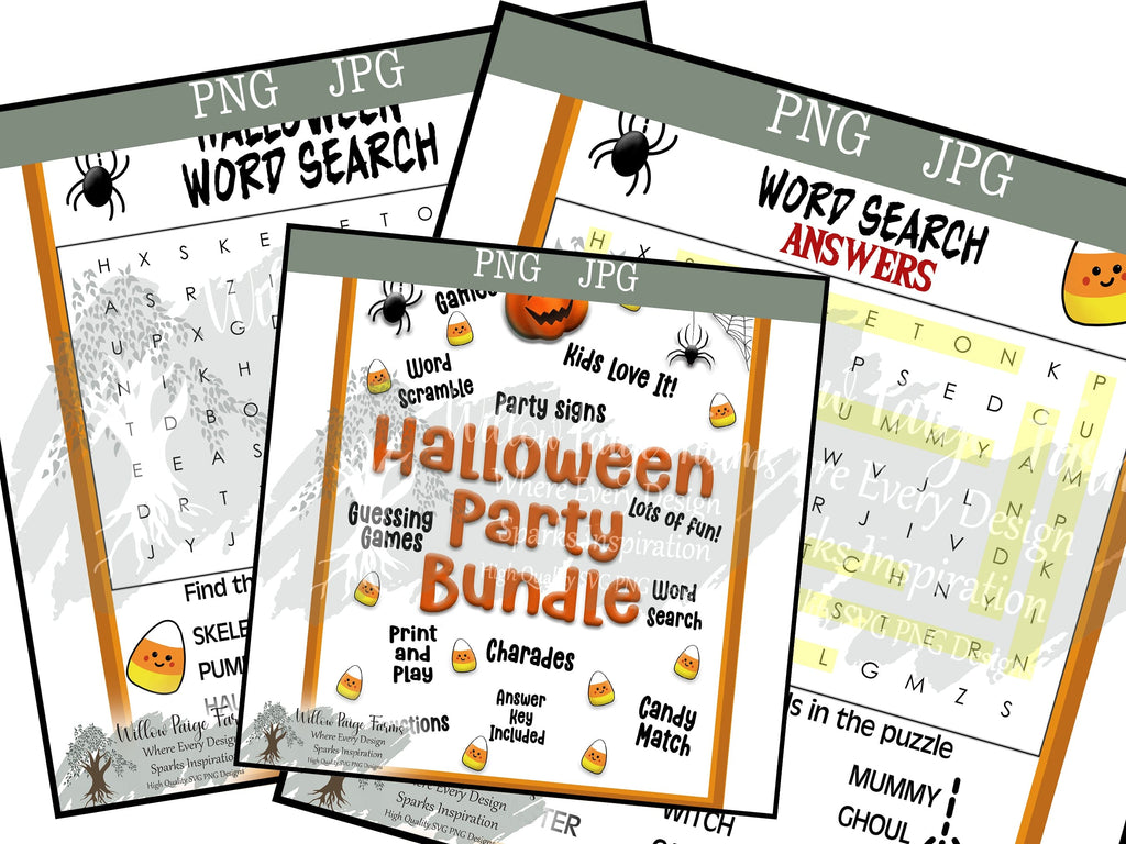 Halloween Party Bundle for Kids | Party game printable | Halloween ...