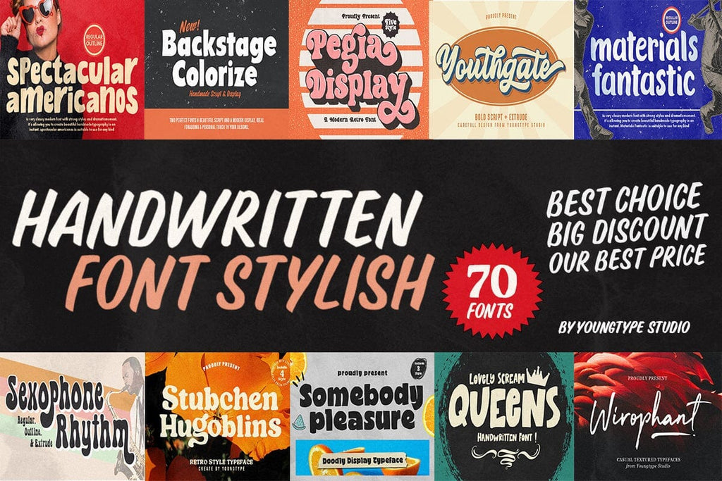 Handwritten Font Stylish - So Fontsy