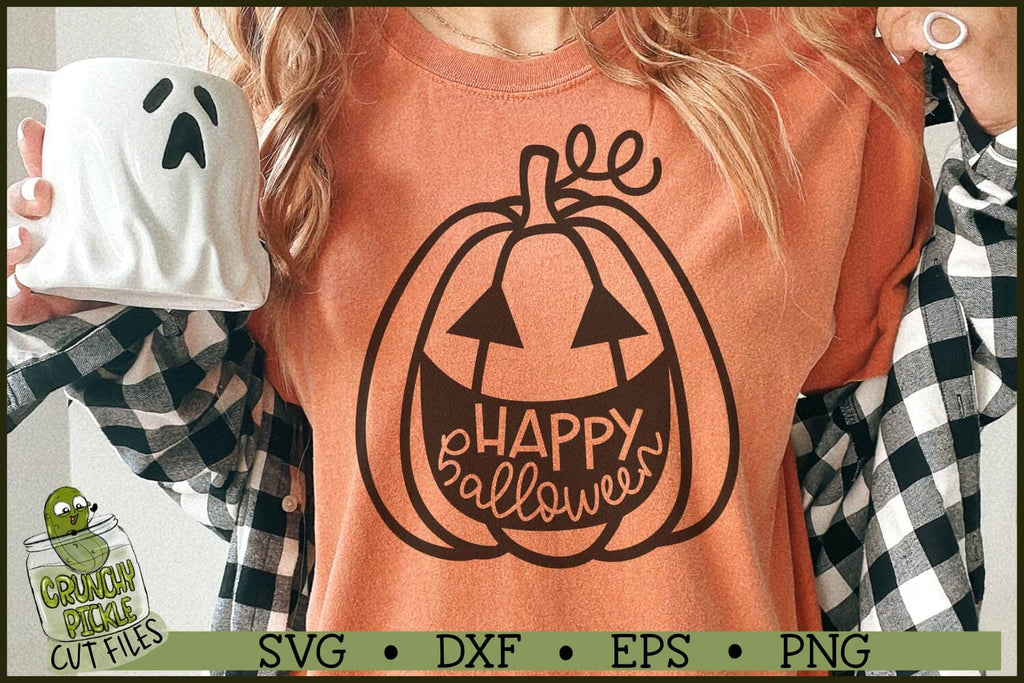 Happy Halloween Pumpkin SVG File - So Fontsy