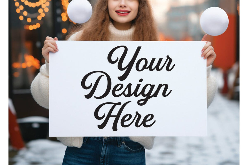 Happy New Year Mockups, New Year Mockup, Happy New Year Girl Mockups ...