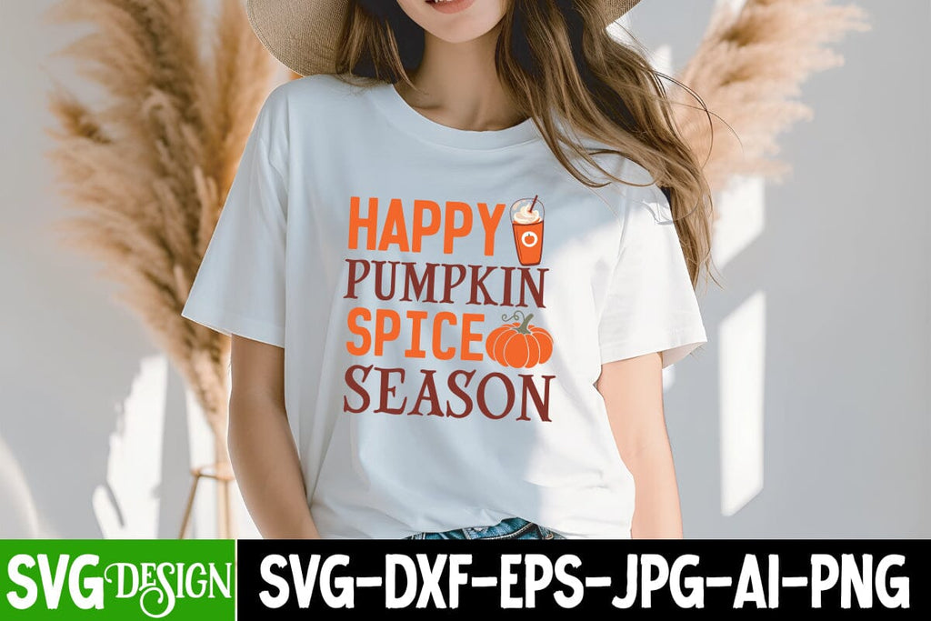 Happy Pumpkin Spice Season SVG Design, Happy Pumpkin Spice Season ...